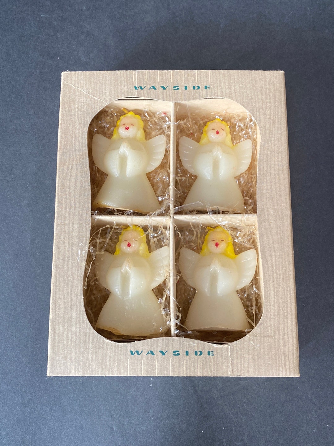 4 Vintage (1940s) Wayside Figural Christmas Candles - 4 Angel Candles ...