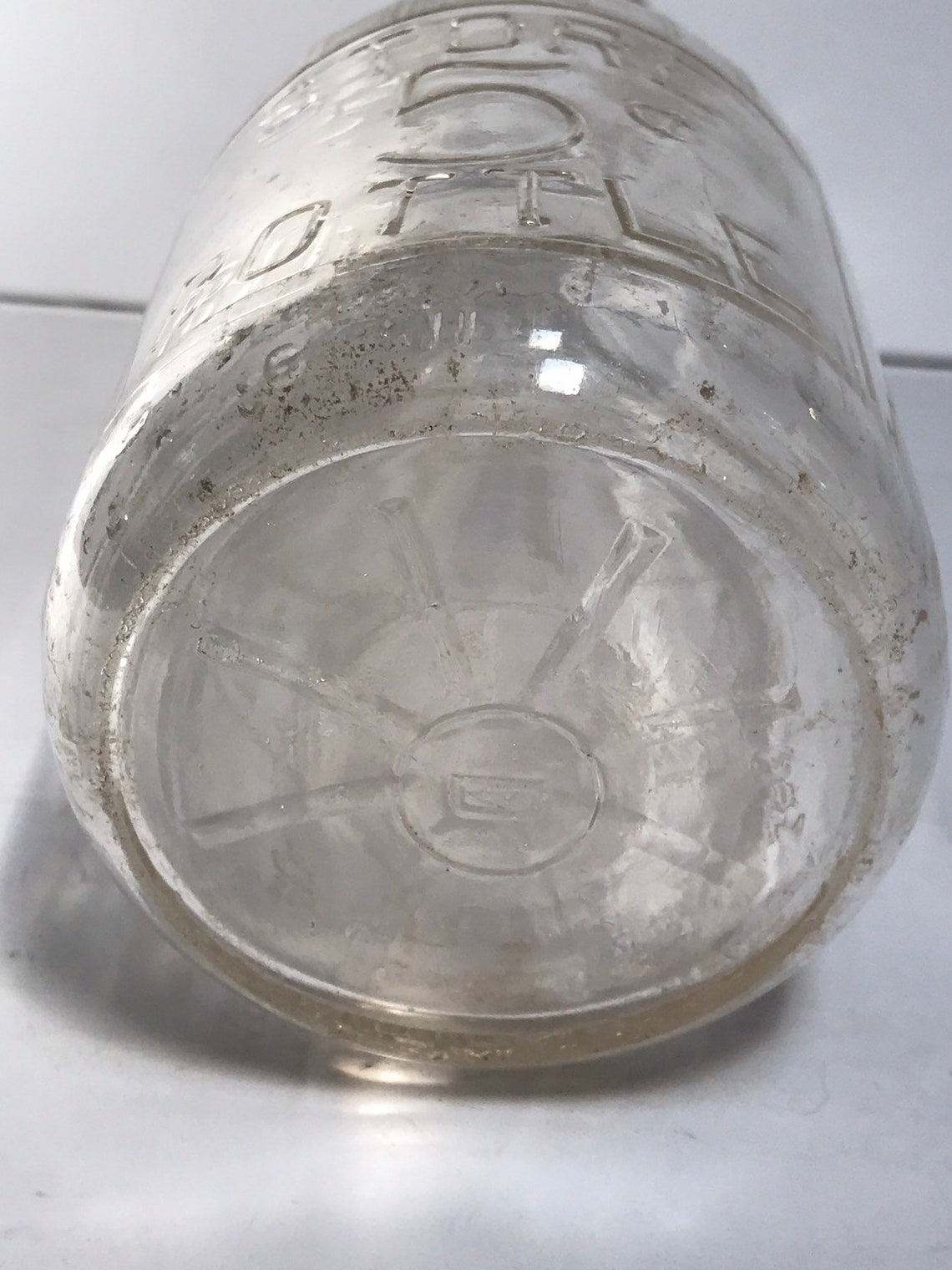 Vintage (1940s) Universal Store Bottle for Kitchen Decor, Repurposing ...