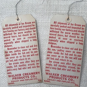 ONE Antique (1910s or 1920s) Shipping Tag With Great Graphics ...