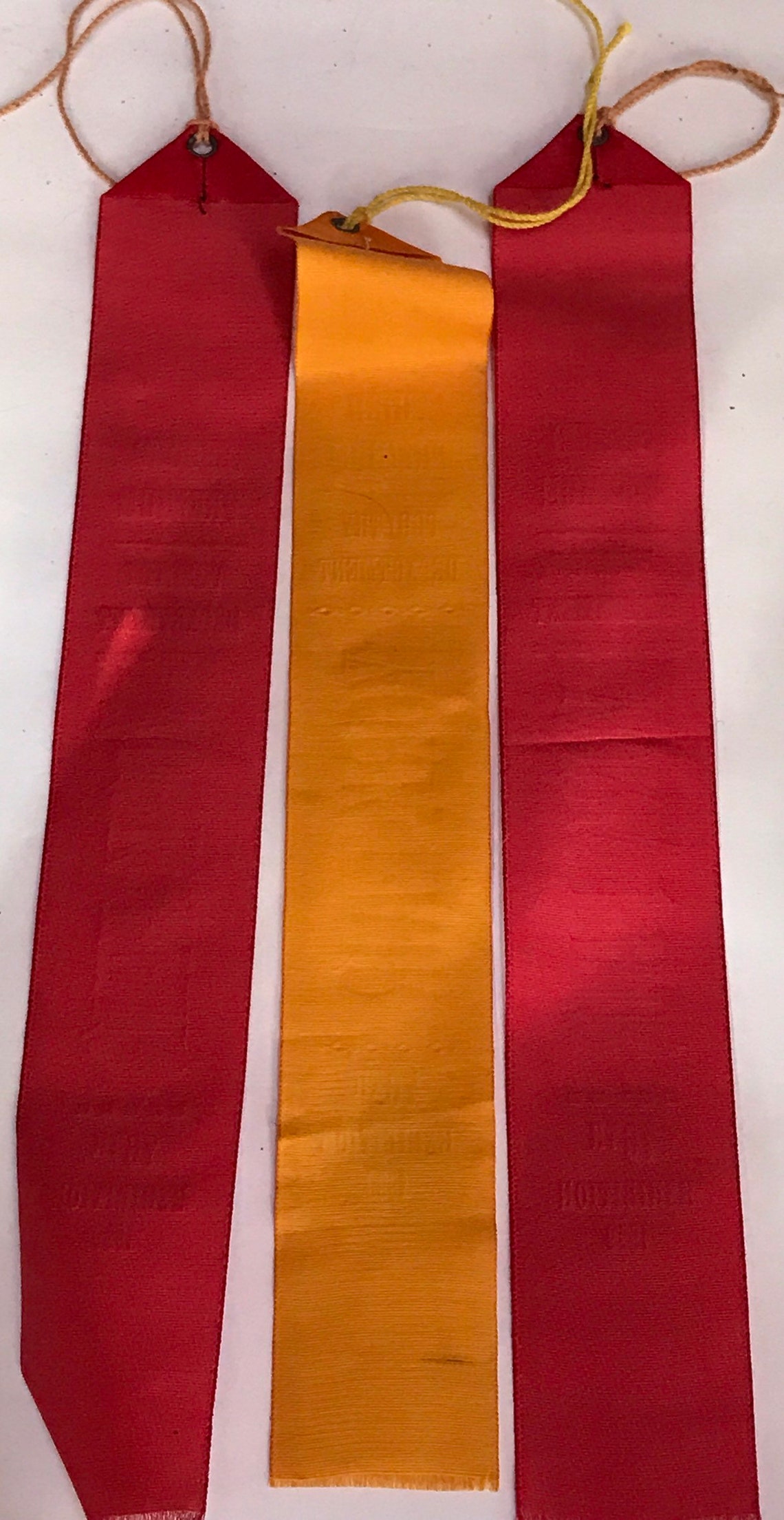 3 Vintage (1929) York Fair Ribbons , Poultry Department - Second and ...
