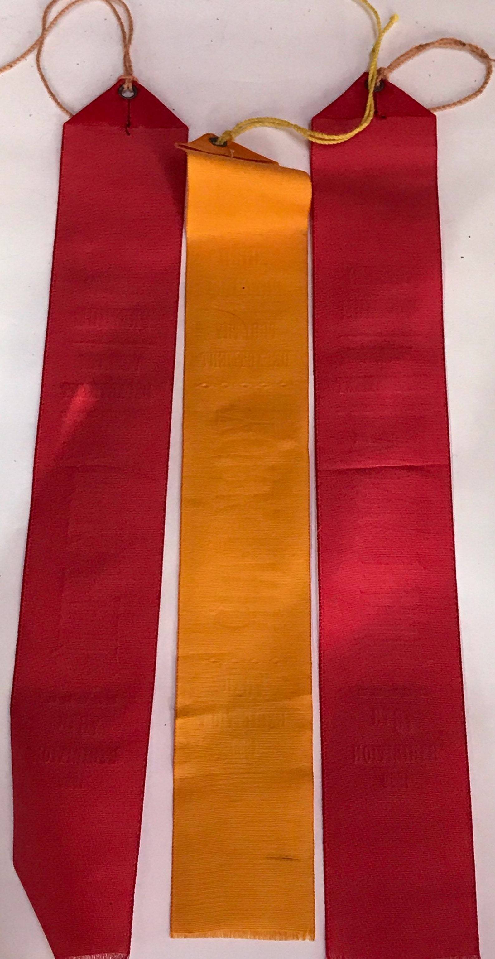 3 Vintage (1929) York Fair Ribbons , Poultry Department - Second and ...