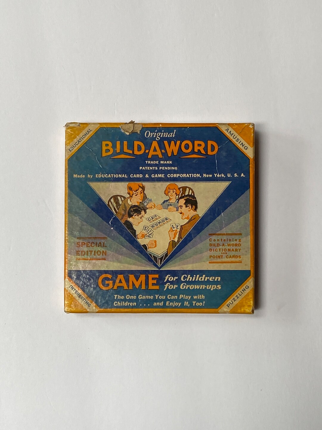 Vintage (1929) Word Game - Bild-a-word for Playing or Repurposing - Etsy