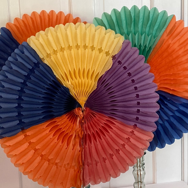 Tissue Paper Fan - Etsy
