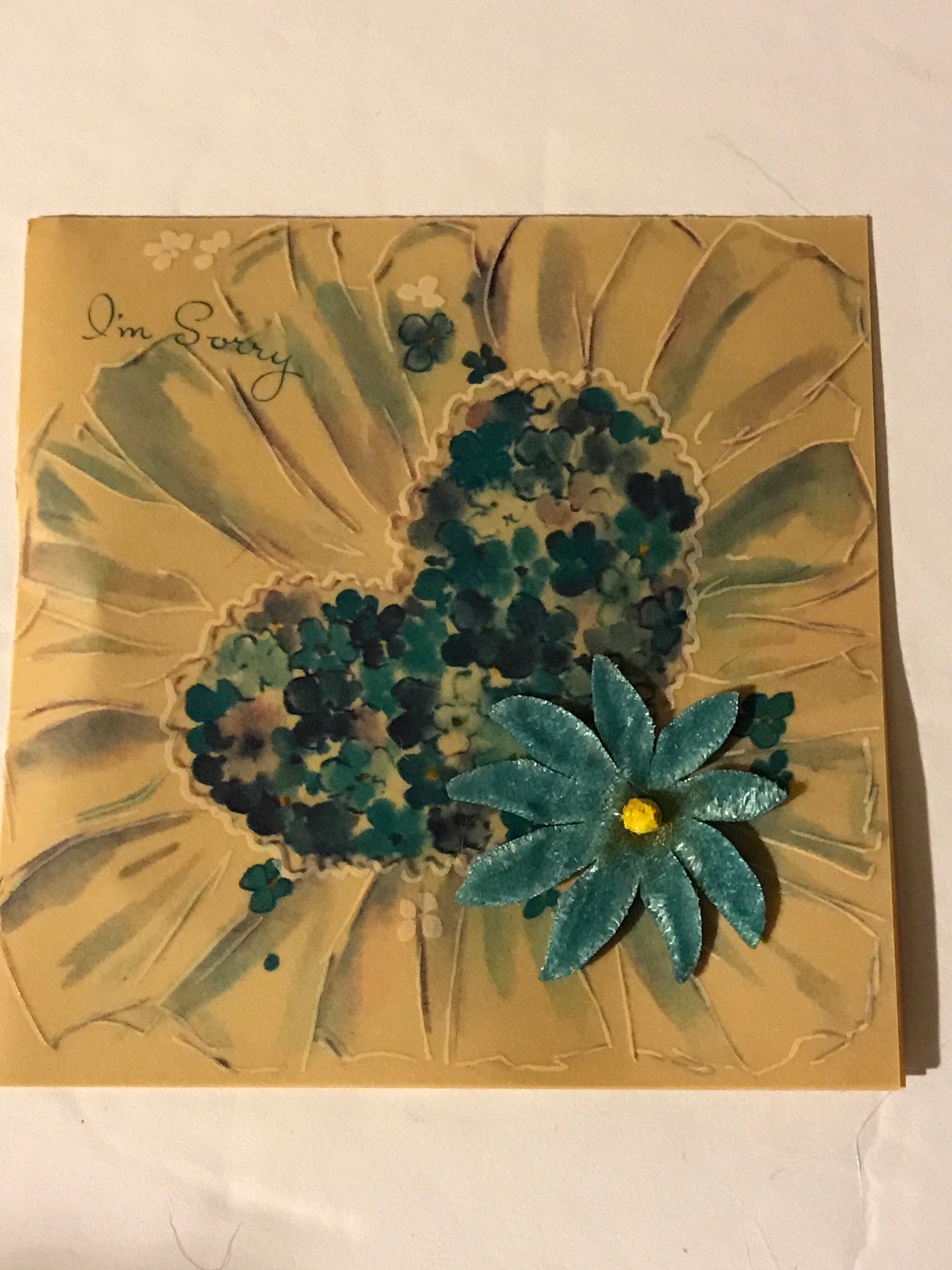 Vintage 1950 Greeting Card Choose One: Greetings Feeling | Etsy