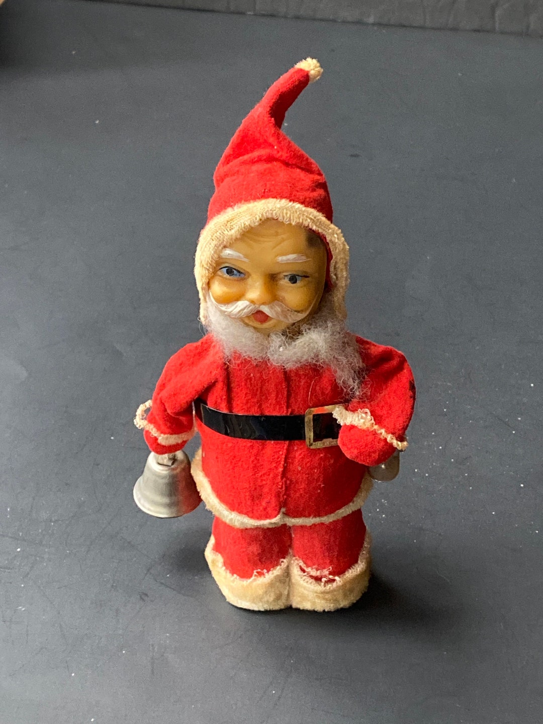 Vintage (1950s) Santa With Bell - Wind up Needs Work - Made in Japan - Etsy