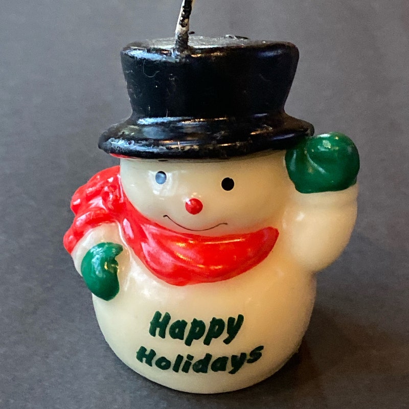 Snowman Candle - Etsy