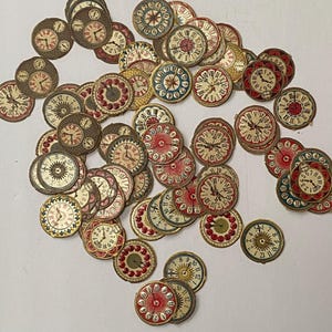 8 Small Antique (1880s) Paper Watch Face Die Cuts by Raphael Tuck and ...