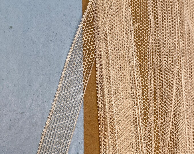 Vintage Card of Old French Net Lace - About 17 Yards - Etsy