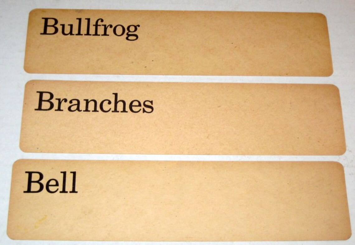 3 Vintage 1932 Flash Cards Bullfrog Branch Bell Great | Etsy