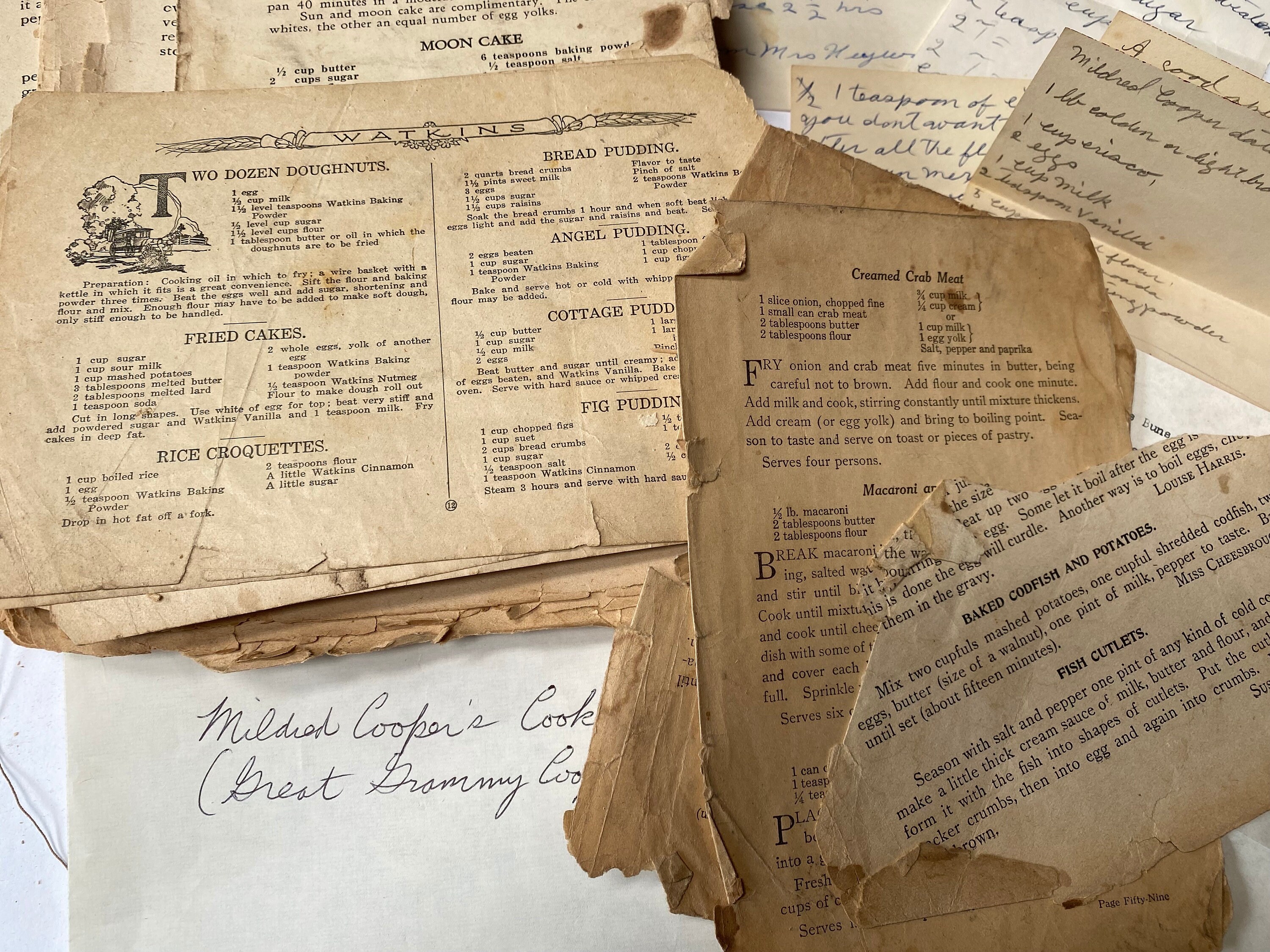 Antique Cookbook Pages - Great Grammy’s Cookbook - Great Fro Reading or ...