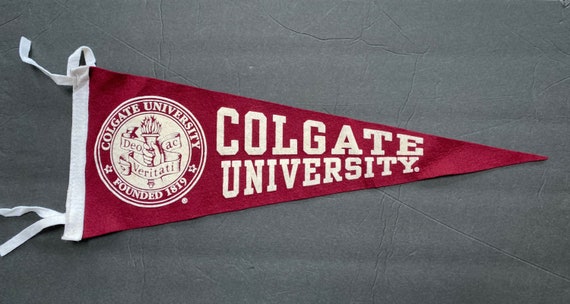 Vintage Colgate University Wool Felt Pennant Banner Die Cut - Etsy