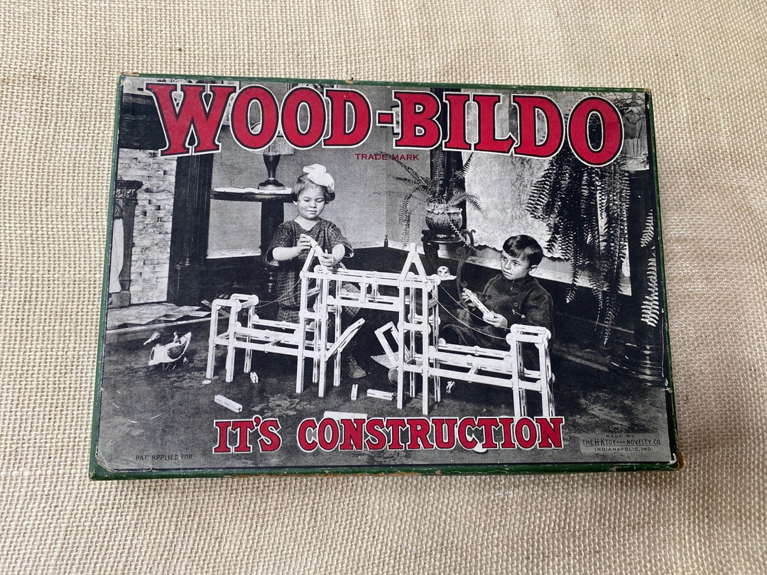 Vintage ( 1920s or 30s) Children’s Building Set - Wood-bildo - It’s ...