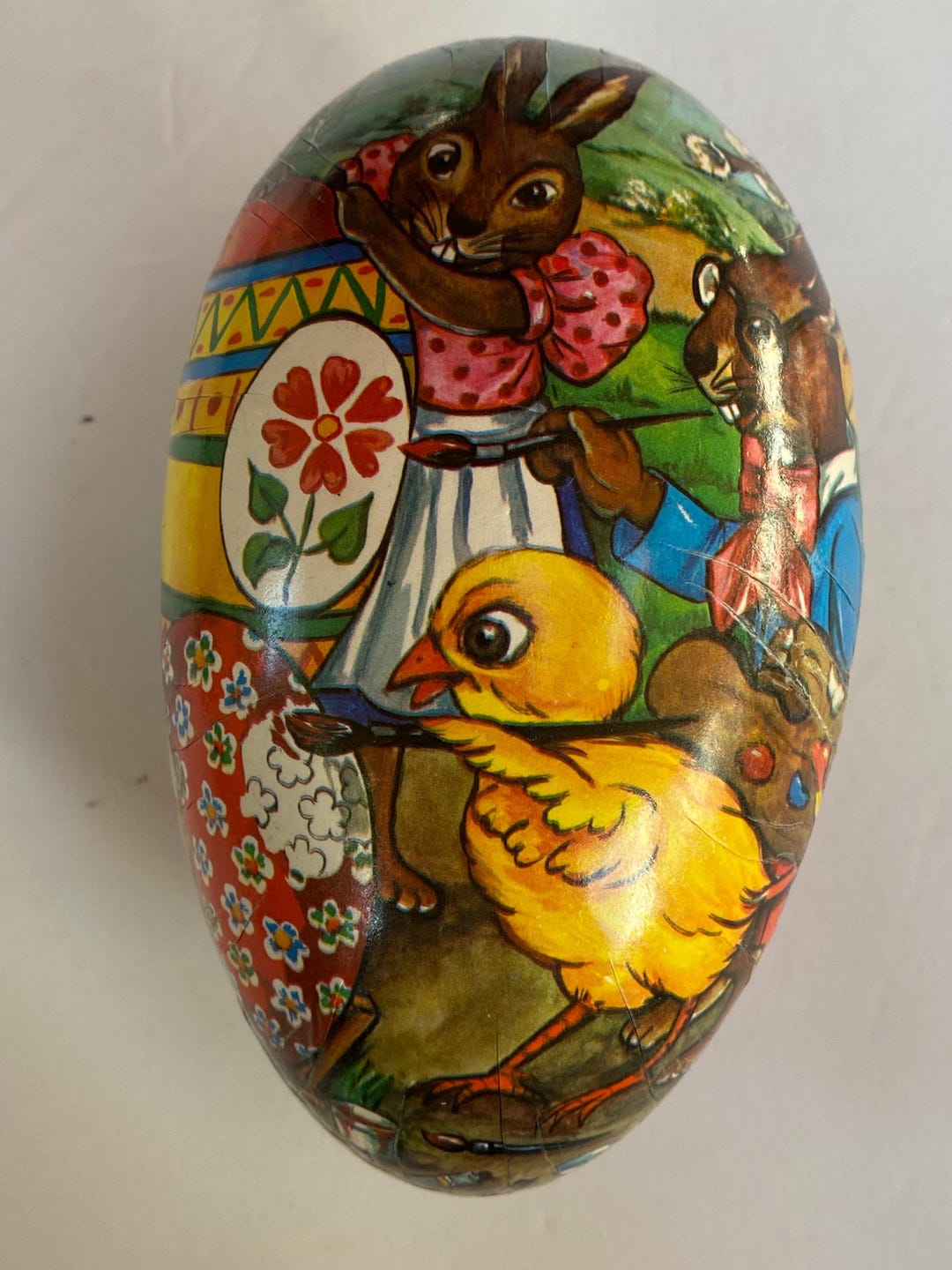 Vintage German Paper Mache Easter Egg - Made in German Democratic ...
