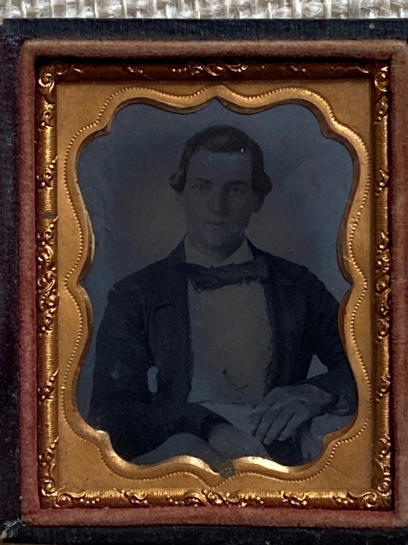 Antique mid 1800s Ninth Plate Daguerreotype Case With - Etsy