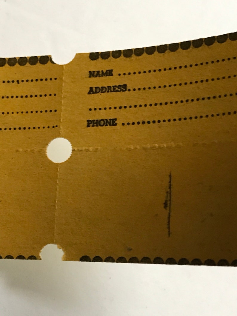 50 Vintage Yellow Double Raffle Tickets - Etsy