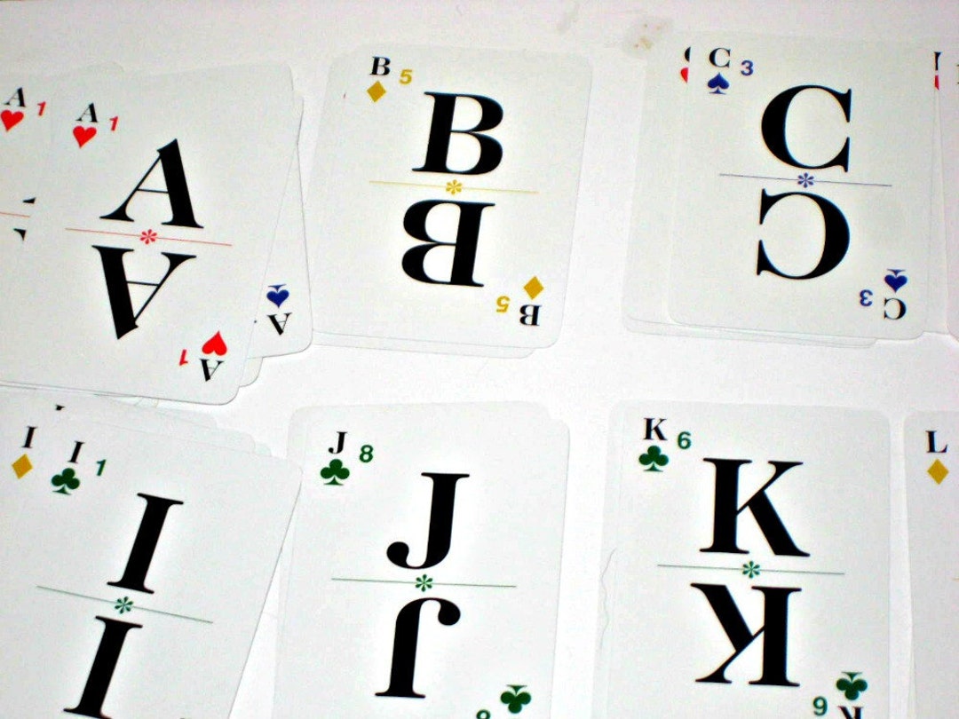 Cool Font Alphabet Letter Cards- for Crafts, Altered Art, Scrapbooking ...