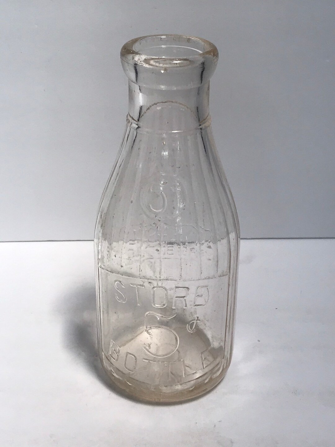 Vintage (1940s) Universal Store Bottle for Kitchen Decor, Repurposing ...