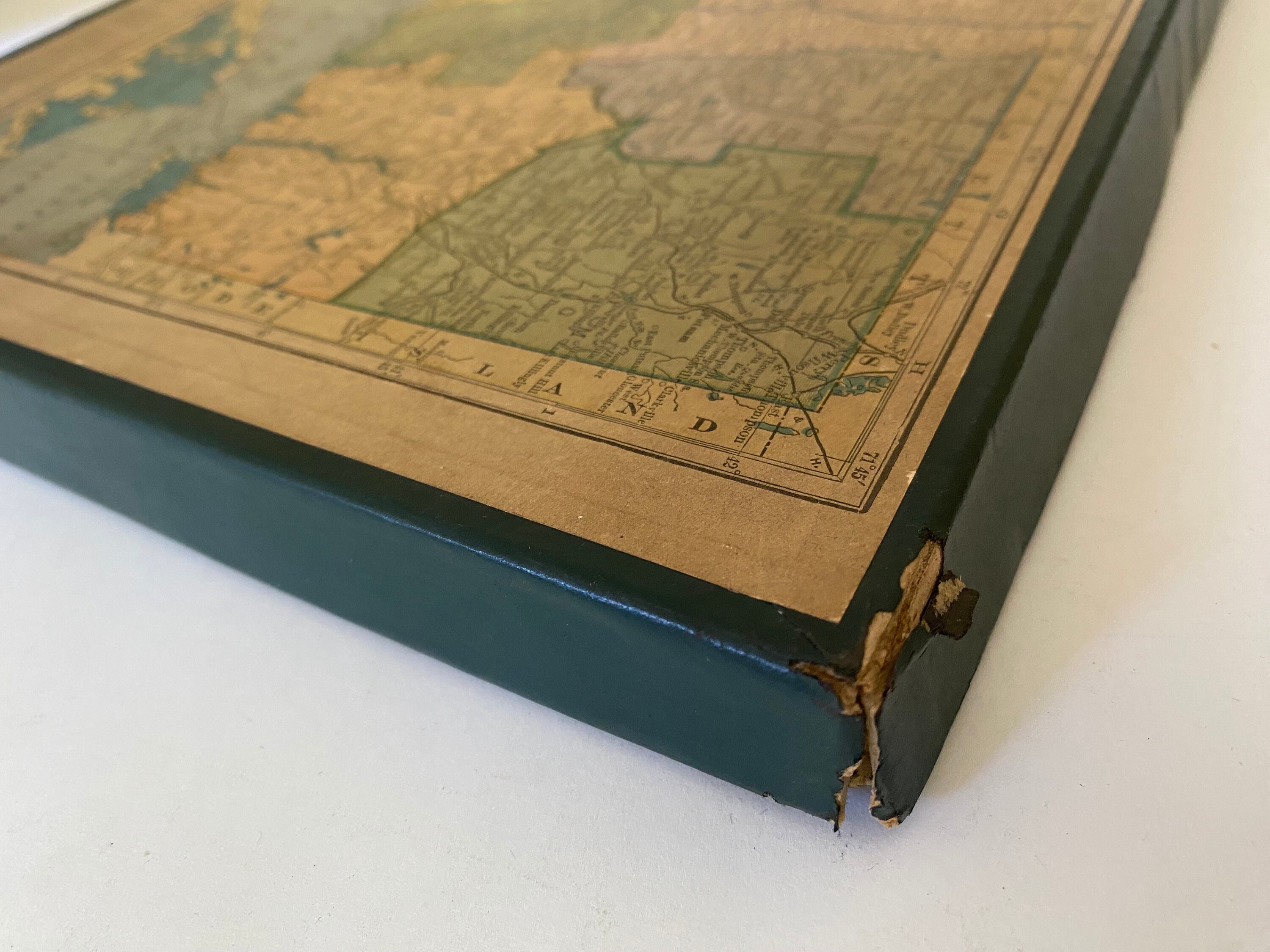 Antique (early 1900s) Jigsaw Puzzle - Map of Connecticut - Etsy