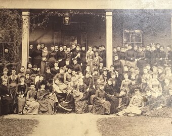 Antique Photograph Late 1800s Group Picture Oxford College for Women ...