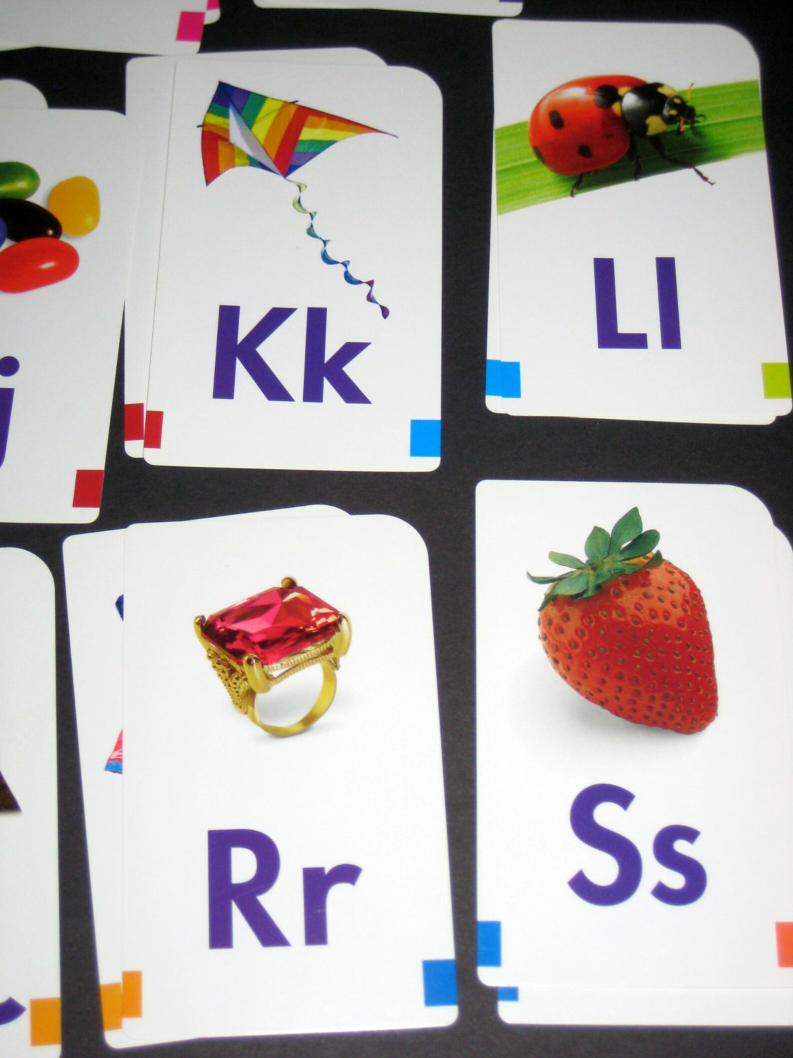 Colorful Alphabet Flash Cards for Scrapbooking Cardmaking | Etsy