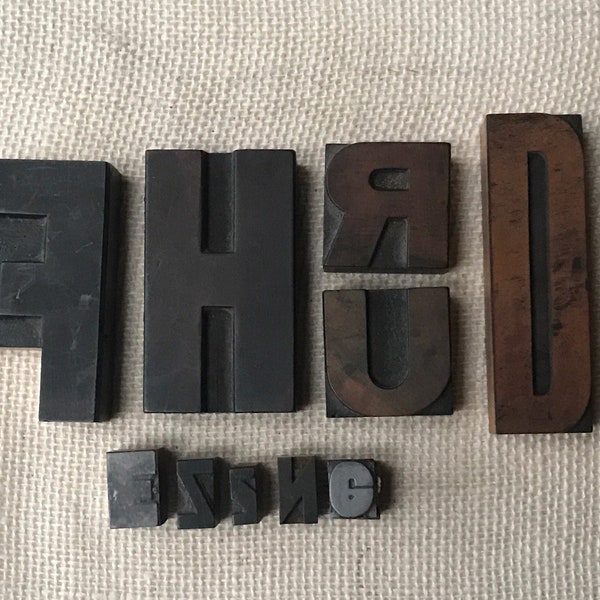 Letter Press Blocks - Etsy