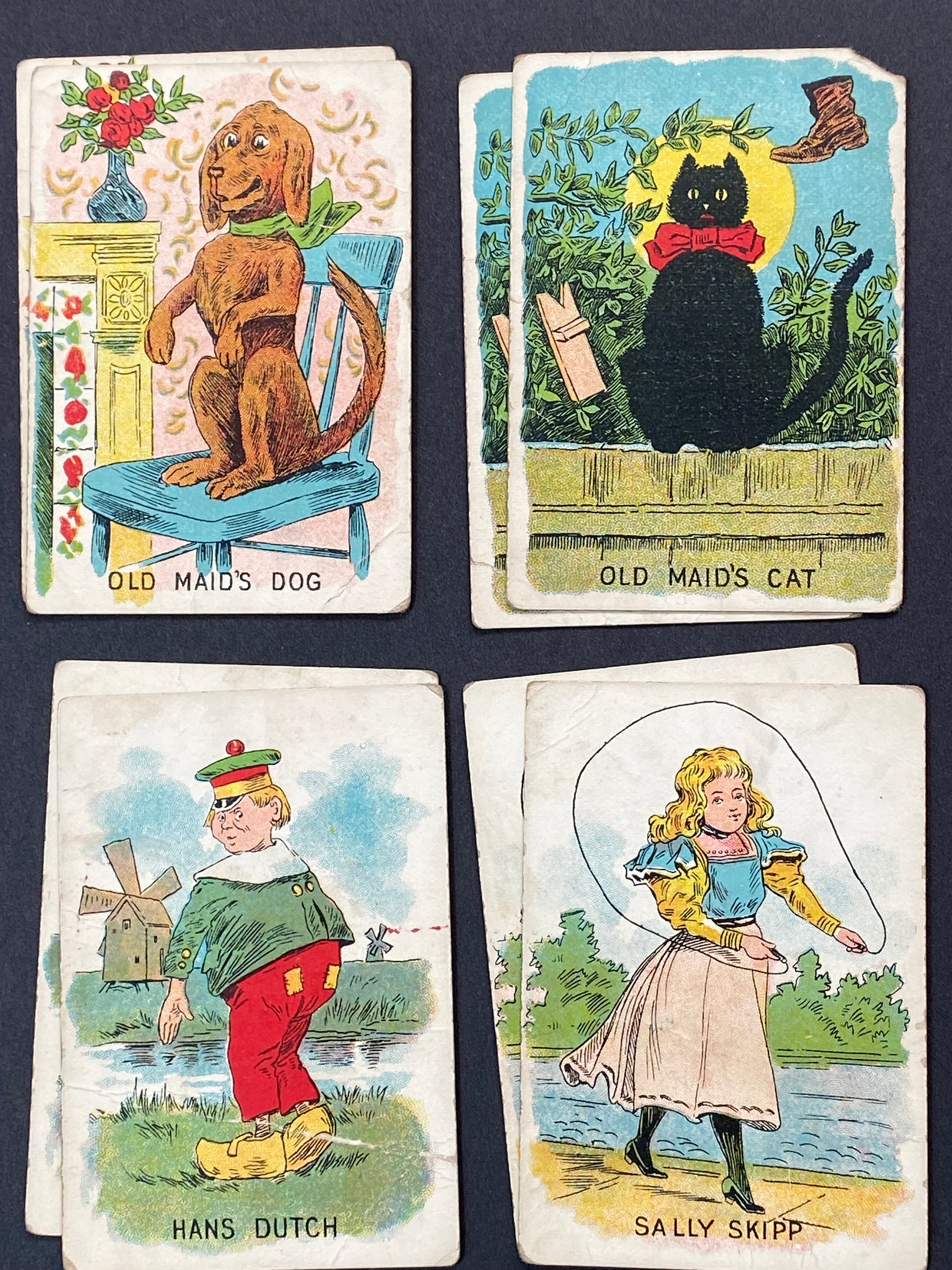 Antique ( 1900) Old Maid Card Game - Great Illustrations, No Box - Etsy