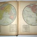 Antique Map From 1891 New Popular Atlas of the World - the World or ...