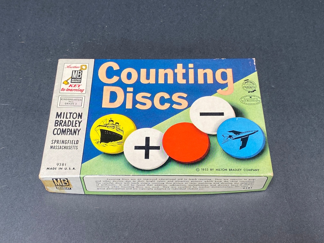 Vintage (1955) Teaching Aid - Counting Discs - Milton Bradley - Etsy