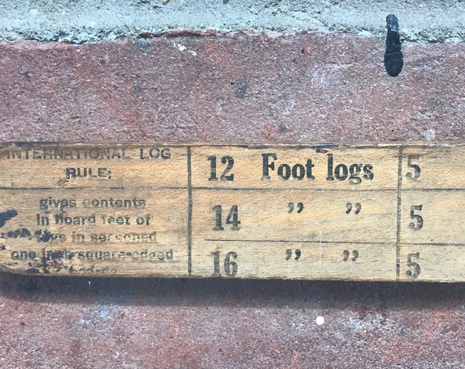 Vintage Yardstick - International Log Rule - Distributed by the ...