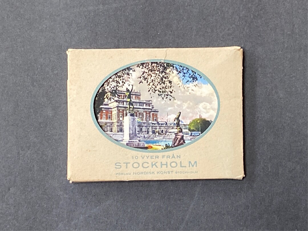 Vintage Package of Stockholm, Sweden Souvenir Scenic Cards - Set of 10 ...