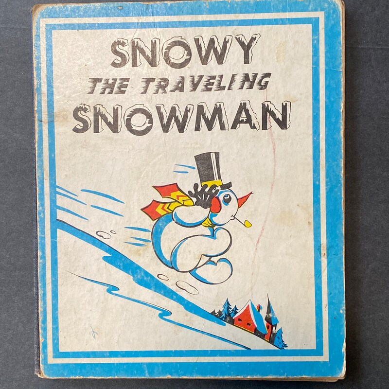 Book Snowman - Etsy
