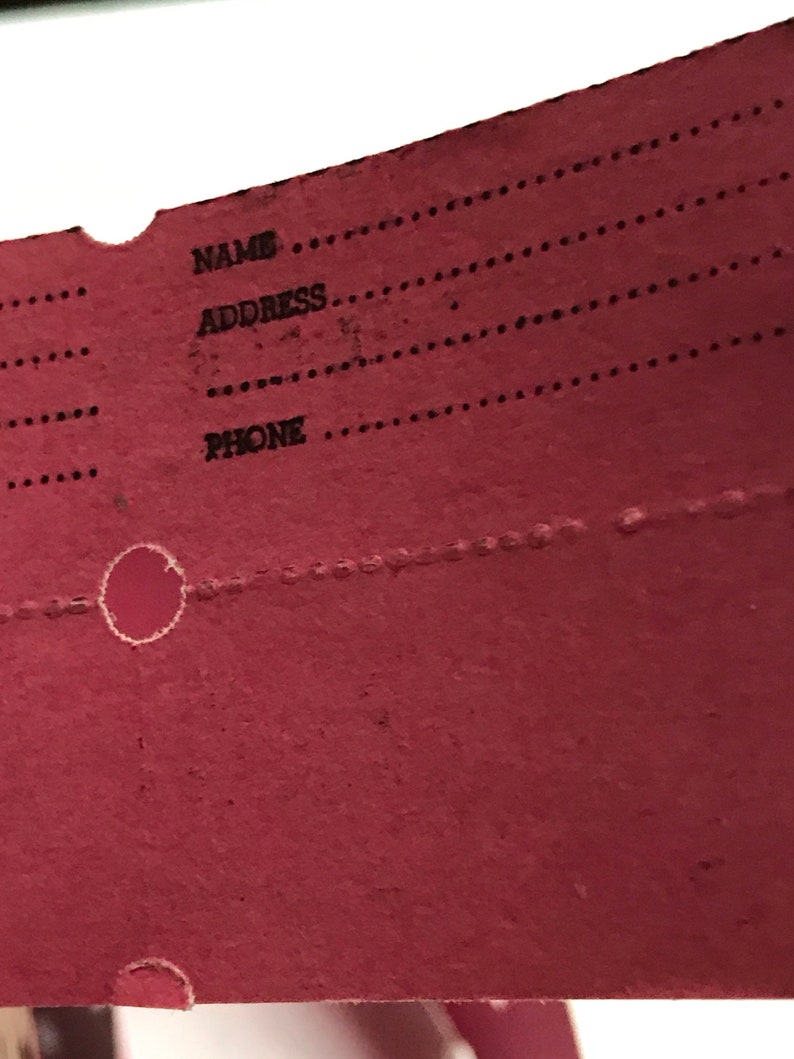 50 Vintage Bright Pink Raffle Tickets | Etsy