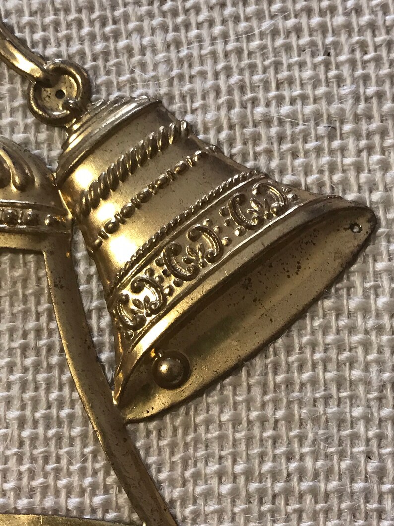 3 Antique Victorian Metal Bell Frame Embellishments for | Etsy