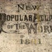 Antique Map From 1891 New Popular Atlas of the World - the World or ...