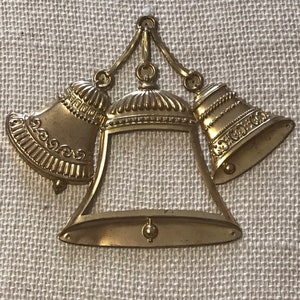 3 Antique Victorian Metal Bell Frame Embellishments for Antique ...
