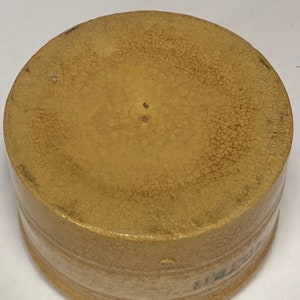 Antique Yellow Ware Dandy Line Butter Crock by Brush Mccoy of ...