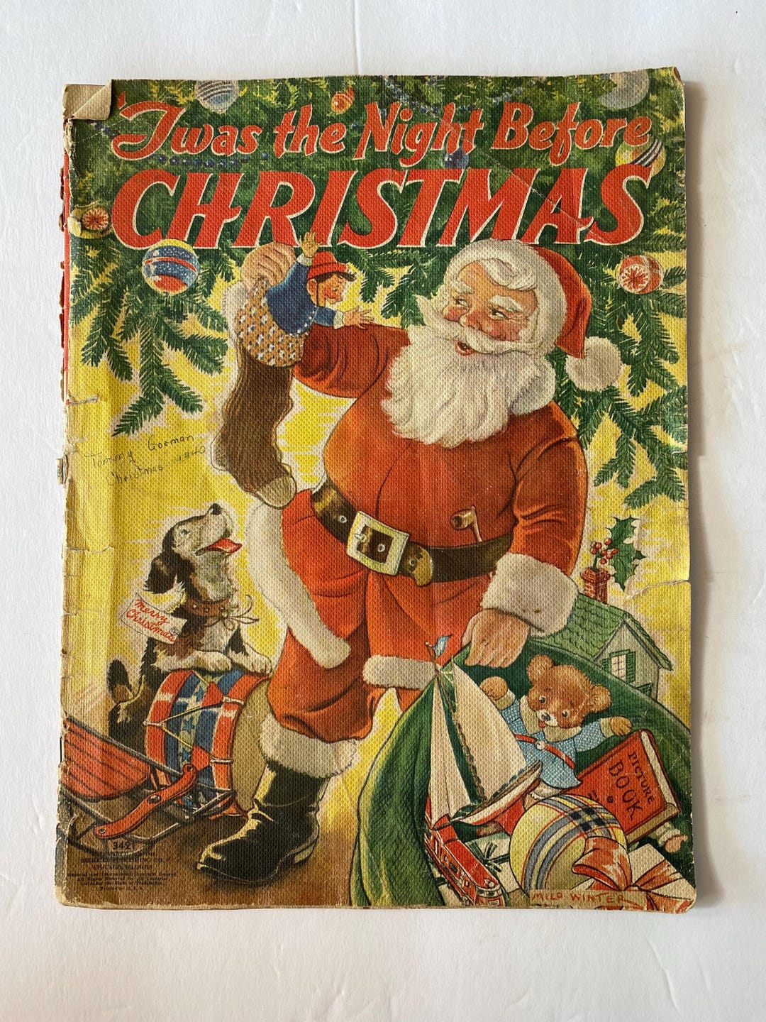 Vintage (1939) ‘twas the Night Before Christmas, Illustrated by Milo ...