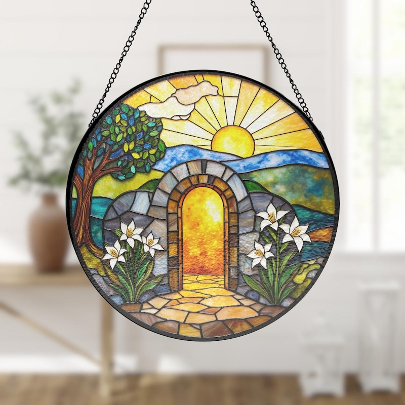 Stained Glass Window Faith - Etsy