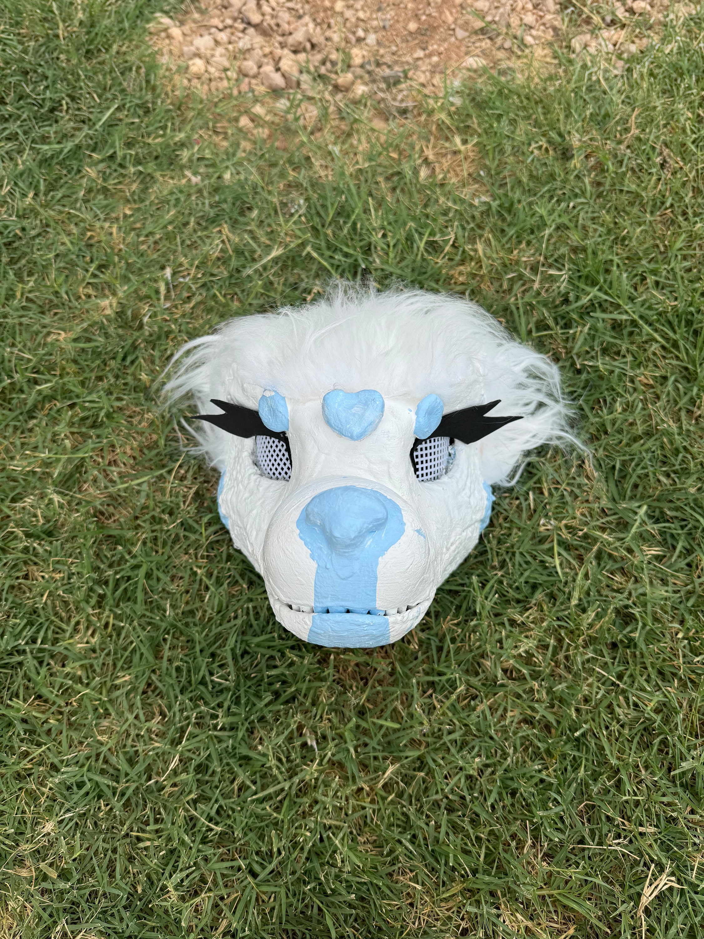 Redone Dog Dinosaur Mask Painted and Furred. - Etsy