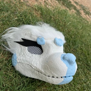 Redone Dog Dinosaur Mask Painted and Furred. - Etsy
