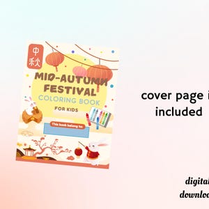 11 Mid-autumn Festival Coloring Pages for Kids Mooncake Festival ...