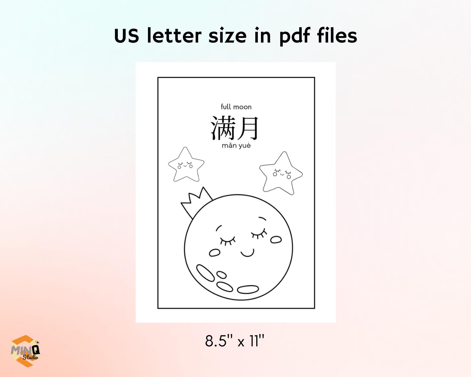 11 Mid-autumn Festival Coloring Pages for Kids Mooncake Festival ...