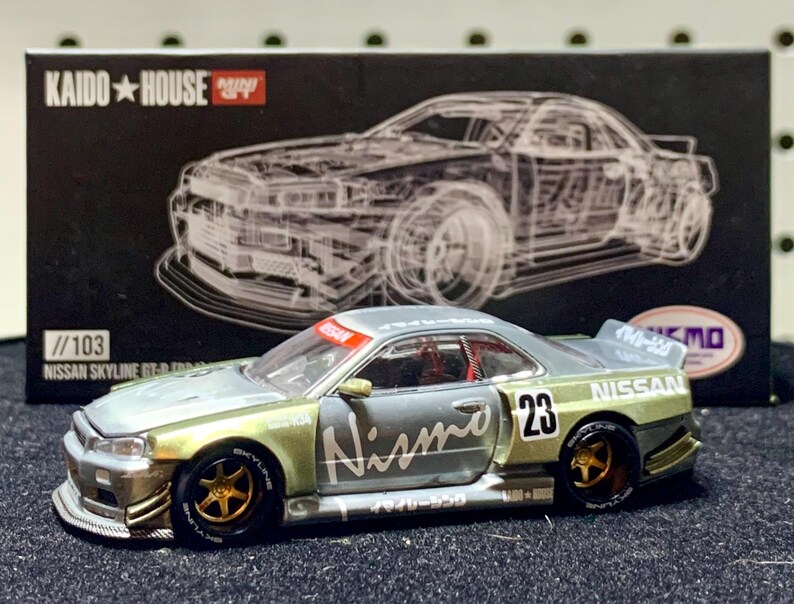 Mini GT Kaido House Chase Nissan Skyline R34 Minicar Collectible ...