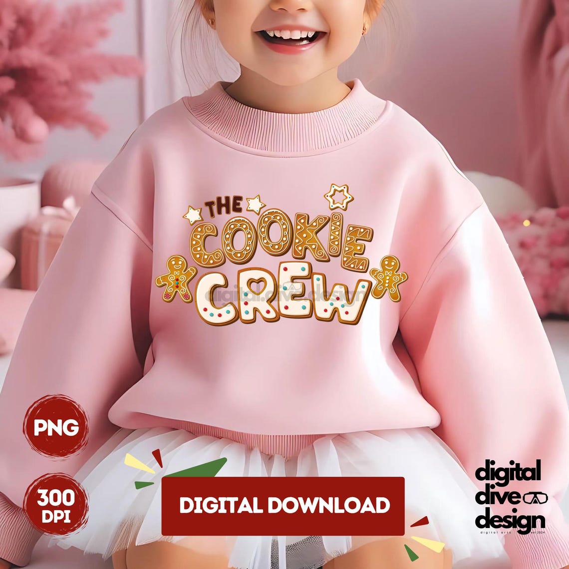 Christmas Cookie Crew PNG, Holiday Baking Squad Digital Download ...