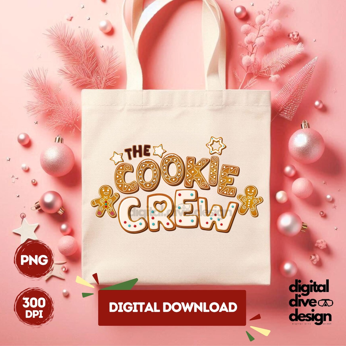 Christmas Cookie Crew PNG, Holiday Baking Squad Digital Download ...