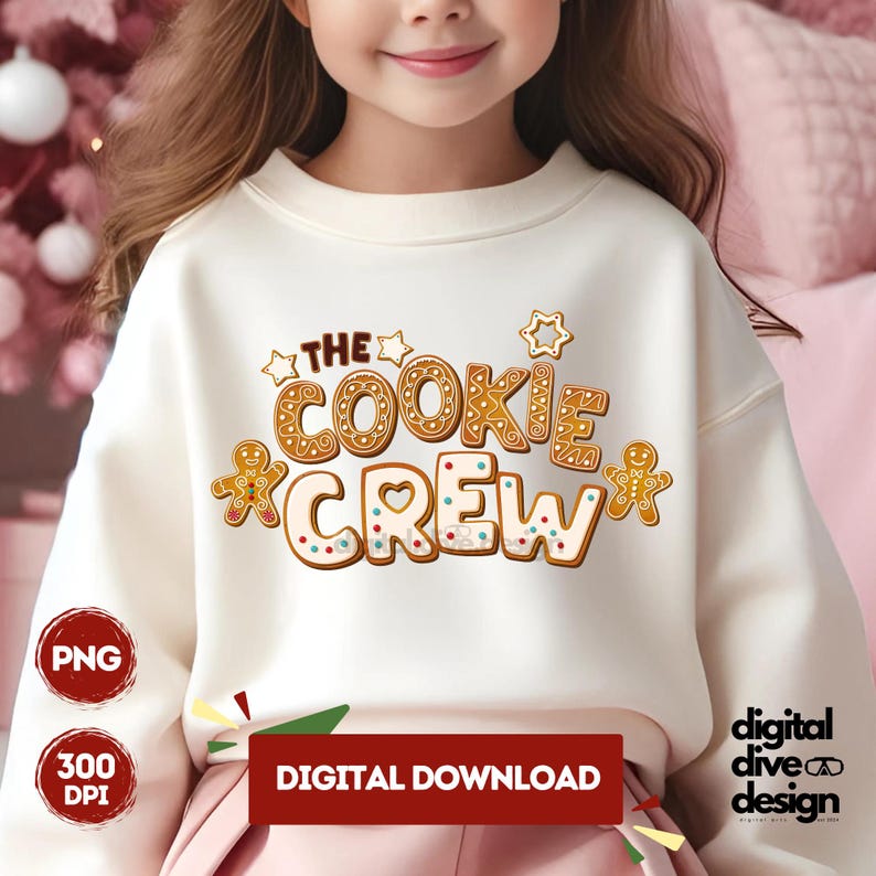Christmas Cookie Crew PNG, Holiday Baking Squad Digital Download ...