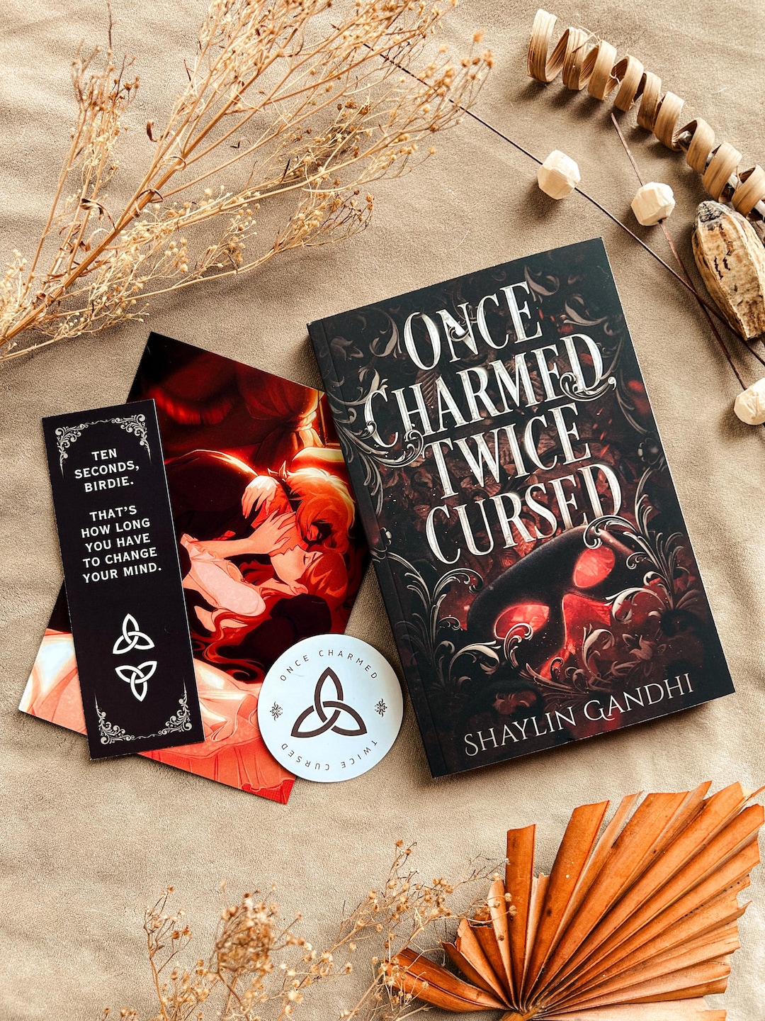 Once Charmed, Twice Cursed by Shaylin Gandhi - Signed Paperback - Etsy