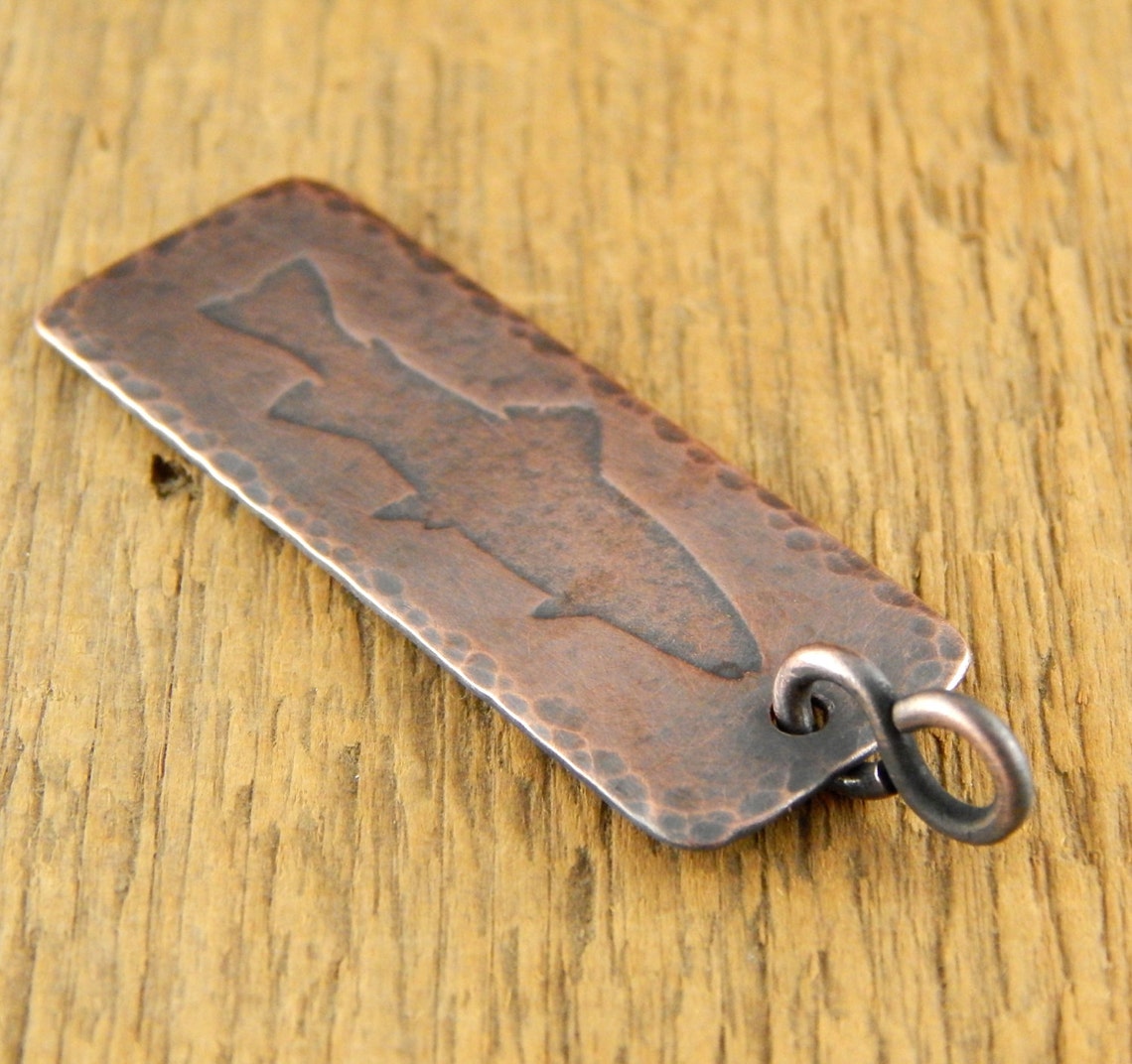 Trout Keychain Engraved Key Chain Gifts for Him Copper - Etsy