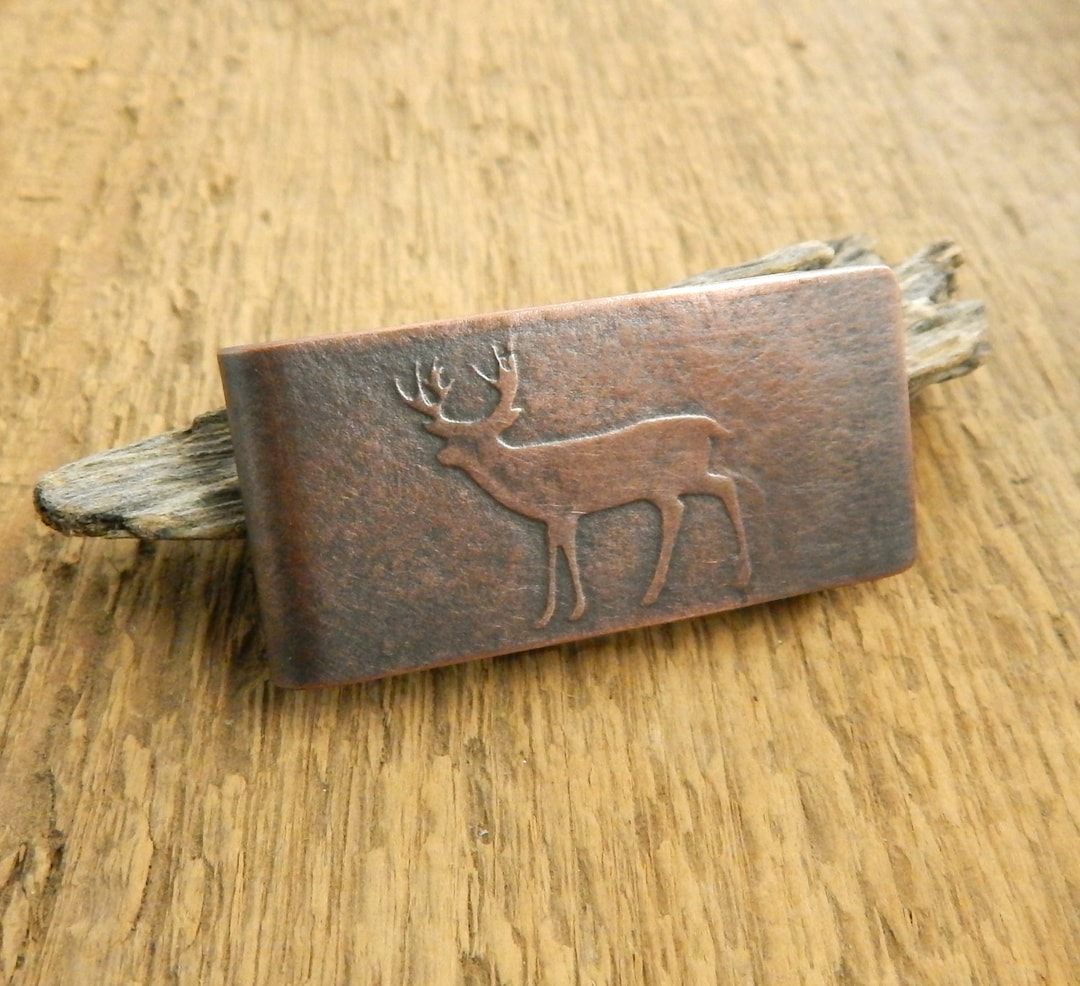 Deer Money Clip, Engraved Money Clip, Whitetail Deer Gift, Personalized ...
