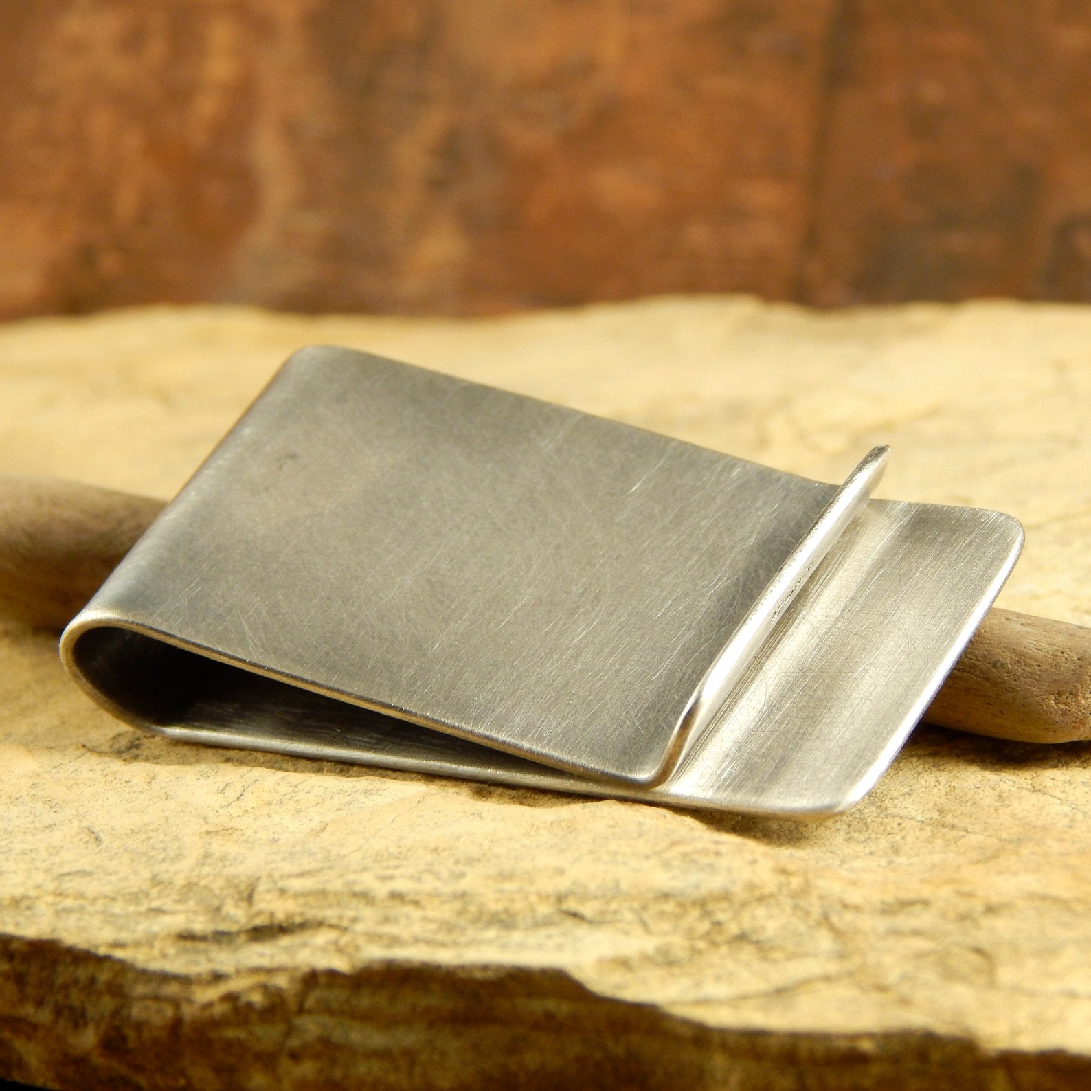 Mountains Sterling Silver Money Clip, Engraved Gifts for Him ...